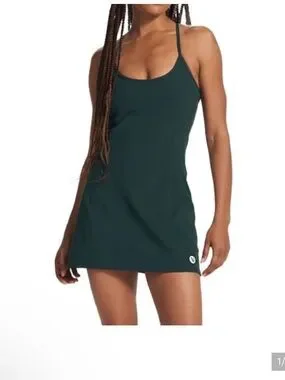 Vuori | Swim | Vuori Deep Green One Shot Tennis Dress With Slim Straps ...